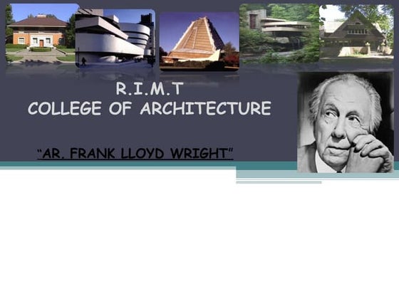 Frank lloyd wright | PPT