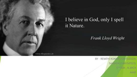 Frank lloyd wright | PPTX