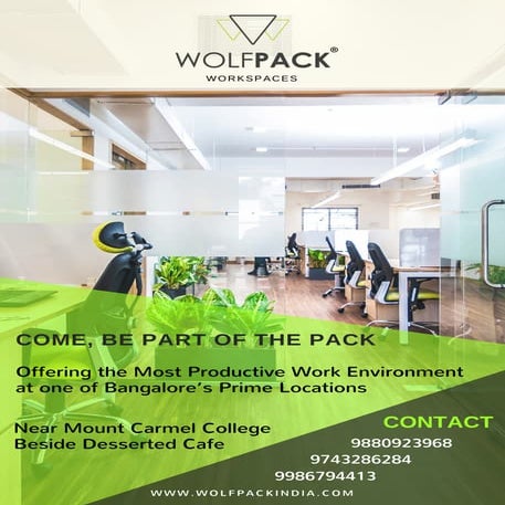 Wolfpack Workspaces #Co working #Workspaces #Office Spaces | PDF