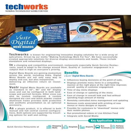 Vustr Digital Menu Boards | PDF