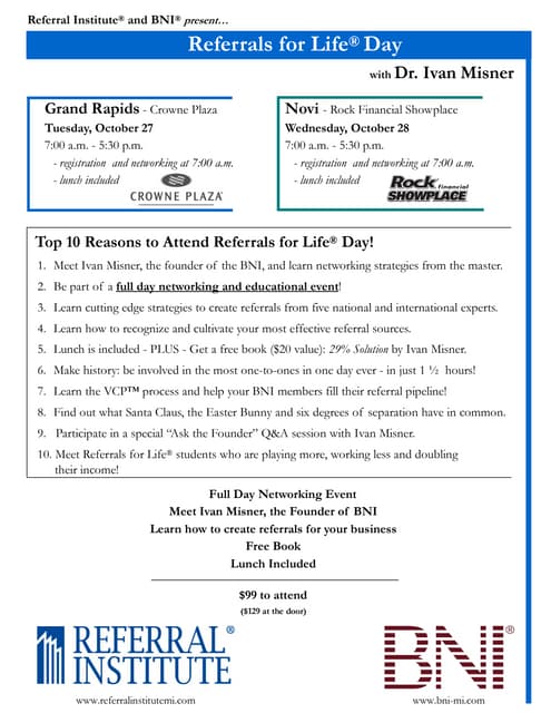 Benefits of Joining BNI | PDF | Business | Business and Finance