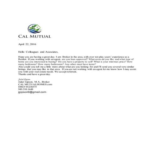 Cal Mutual Homes | DOCX