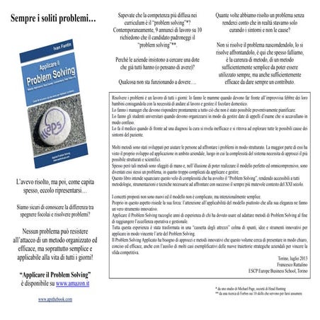 "Applicare il Problem Solving" Flyer pieghevole | PDF