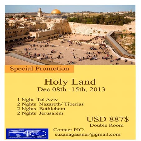 PIC Holy Land Tour/ DEC 2013 | PPT