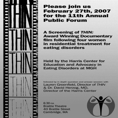 Flyer for 2007 harris center public forum | PDF