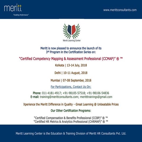 Meritt Learning Center, CCMAP Program Calendar, July-September 2018 | PDF