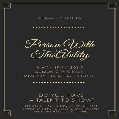 Fund Raising Event for PWD | PDF