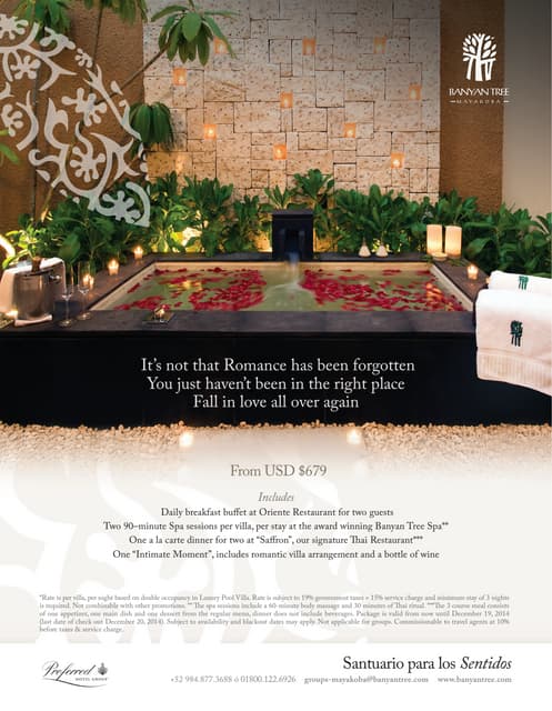 PRINT AD FULLPAGE - BANYAN TREE MAYAKOBA for Cancunissimo Magazine | PDF