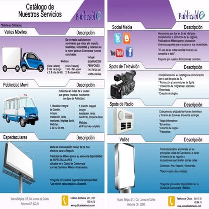 Catálogo de Nuestros Servicios | PDF