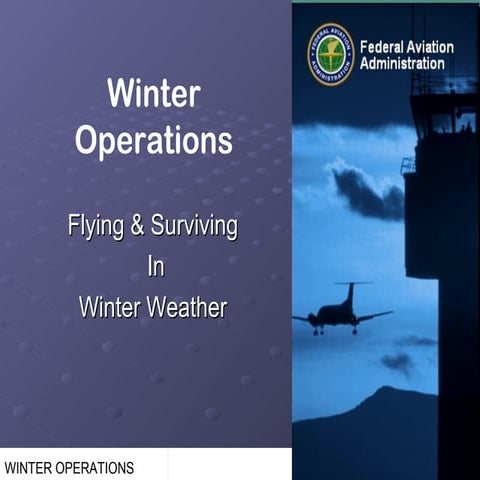 Flying and surviving in winter weather | PPT