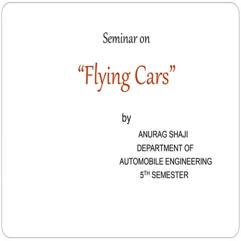 flying car transportation ppt.pptx