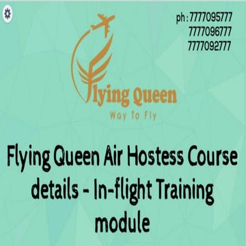 Flying queen air hostess course institute mumbai trip | PPT