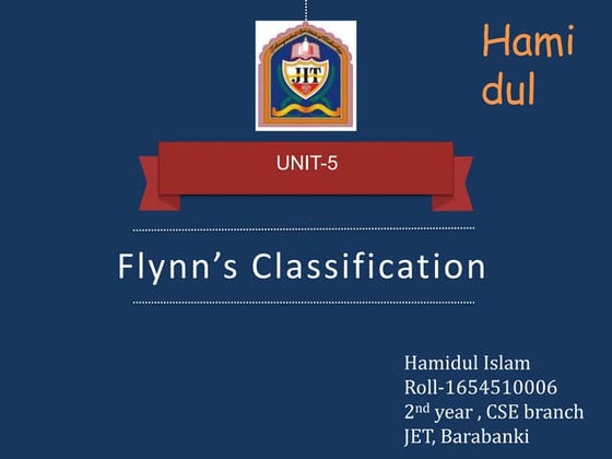 Presentation on flynn’s classification | PPT