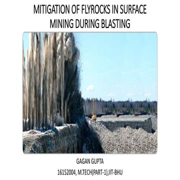 Flyrocks mitigation | PPTX | Geology | Science