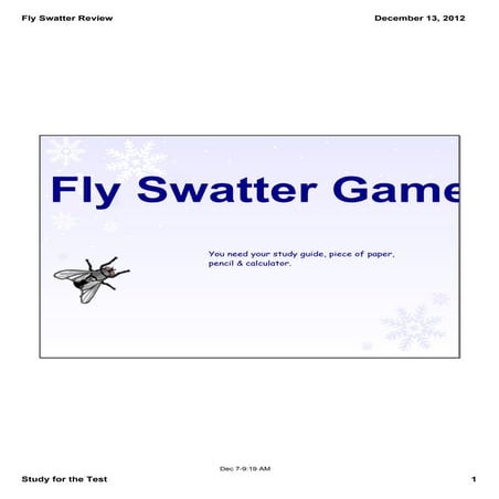 Fly swatter review | PDF