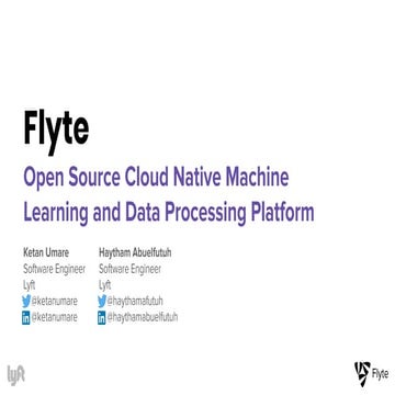 Flyte kubecon 2019 SanDiego | PPT