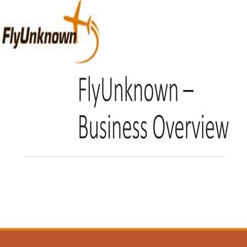 FlyUnknown – business overview | PDF