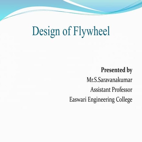 Design of Flywheel | PPTX