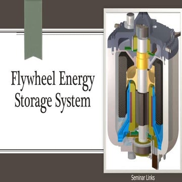 Flywheel energy storage system | PPTX