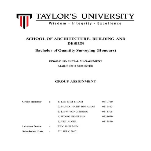 Fm assignment-final-updated v2.0 | PDF