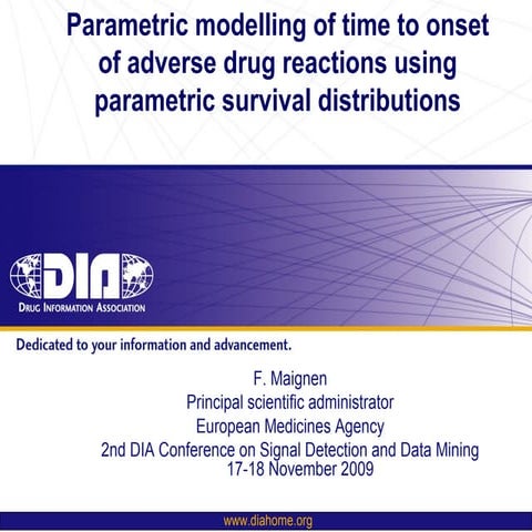 Quantitative methods of signal detection - Parametric modelling of the ...