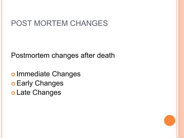 Rigor mortis ppt | PPTX