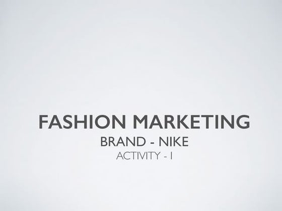 Nike Brand Guidelines | PPT