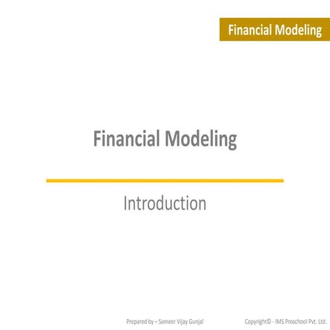 Financial modeling | PPTX