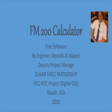 Fm 200 calculator | PPTX