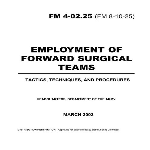Forward Surgical Teams | PDF