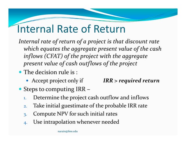 8. Rate of return analysis | PDF