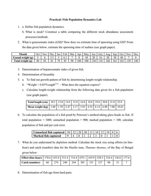 length and weight relationship of fish | PPTX