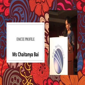 Female Emcee Chaitu from Chennai for Birthday and Corporate Event | PPT