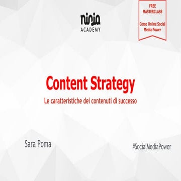 Content Strategy - Webinar gratuito | PPT