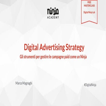 Digital Advertising Strategy - Webinar gratuito | PDF