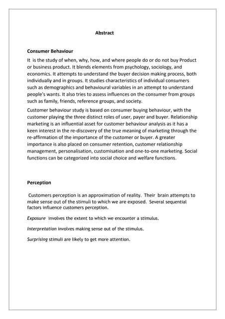 Consumer Behaviour in Indian Market | PPT