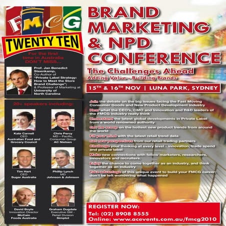 FMCG 2010 Conference | PDF