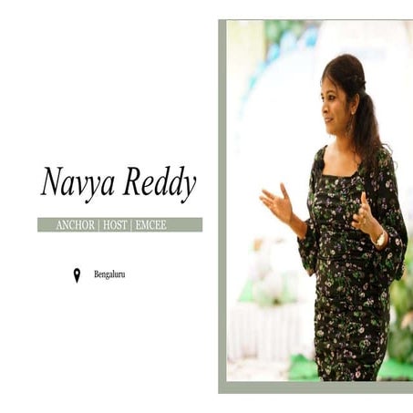 Female Emcee Navya Reddy from Bangalore for Birthday and Corporate ...