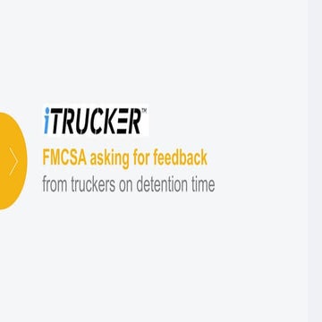 Itrucker - Transforming Trucking presentations