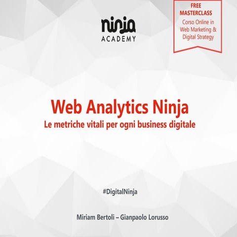 Web Analytics Ninja - Webinar gratuito | PPT