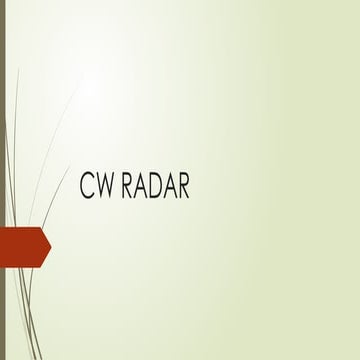 Frequency Modulated CW radar Deatils.pptx