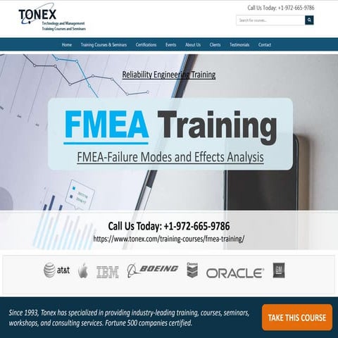 FMEA Training, Failure Modes and Effects Analysis | PPTX