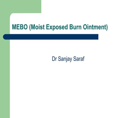 MEBO Ointment | PPT