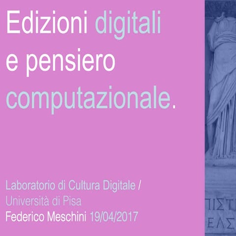 Pensiero computazionale | PDF