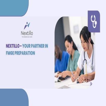 Nextillo - Your Partner in FMGE Preparation | PDF