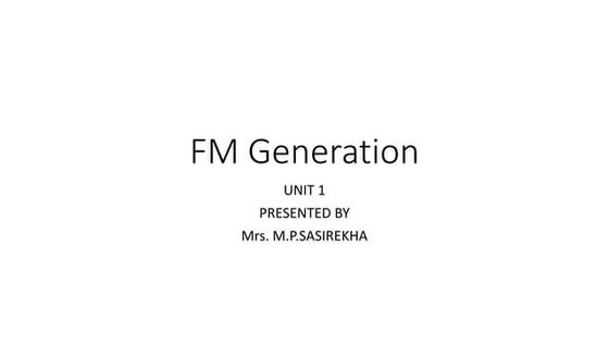 Fm Transmitter and receiver | PPT