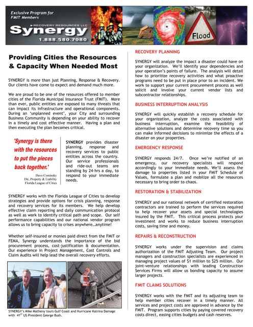 Synergy FMIT TurnKey Recovery Program | PDF