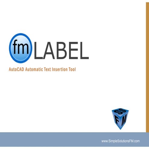 fmLABEL AutoCAD Text Insertion Tool | PPT