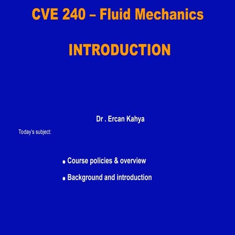 FLUID MECHANICS | PPTX