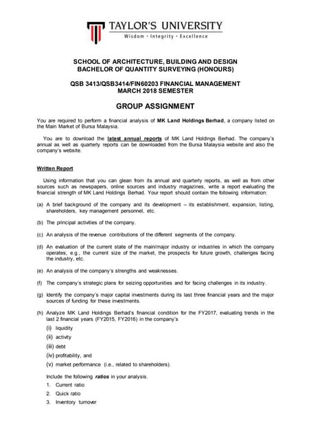 Estimating Assignment Brief | PDF